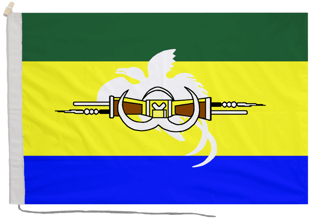 Morobe Province Papua New Guinea Flag with Rope & Toggle