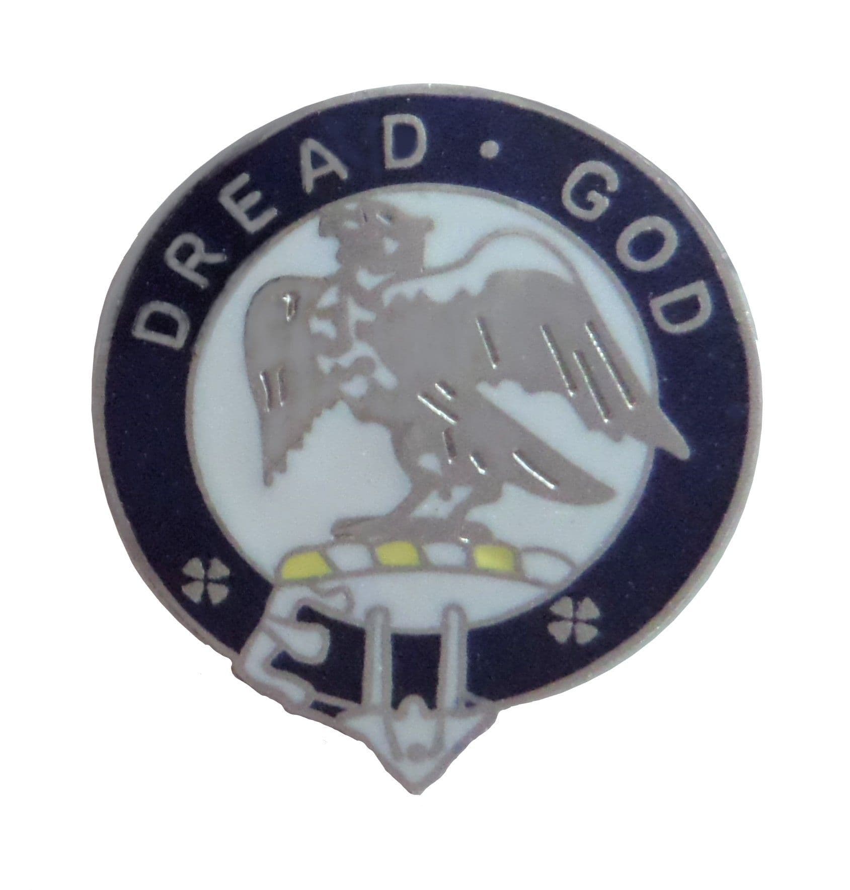 Munro "Dread God" Scottish Clan Name Crest Pin Badge