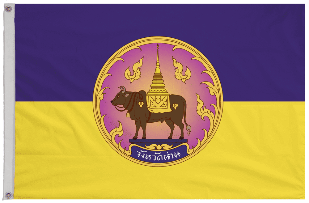 Nan Province Thailand Flag with Eyelets