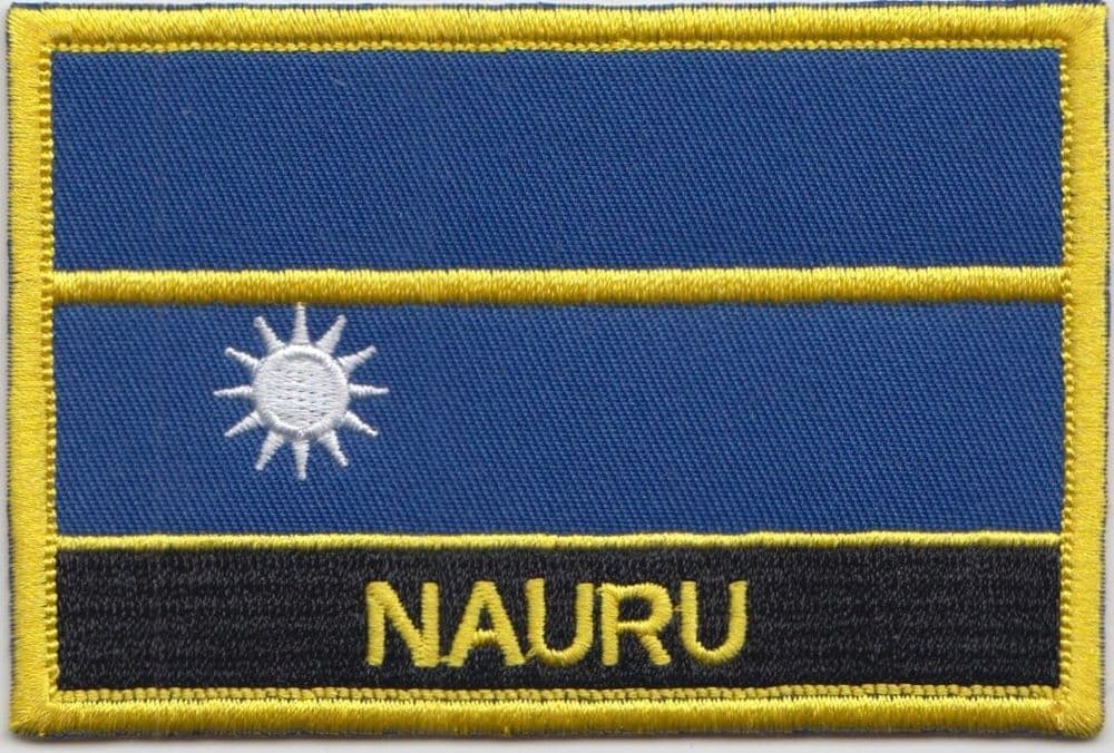 Nauru Embroidered Rectangular Patch