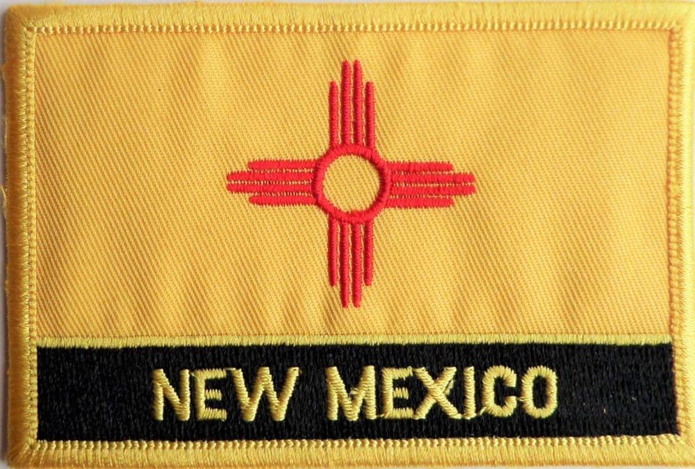 New Mexico Embroidered Rectangular Patch