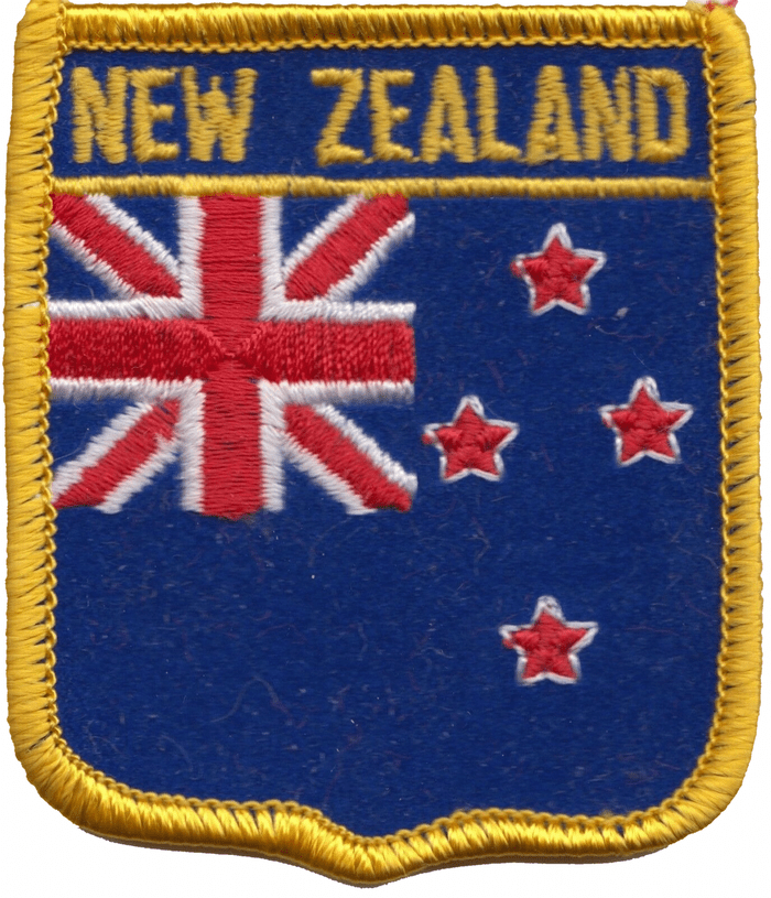 New Zealand Embroidered Patch a091