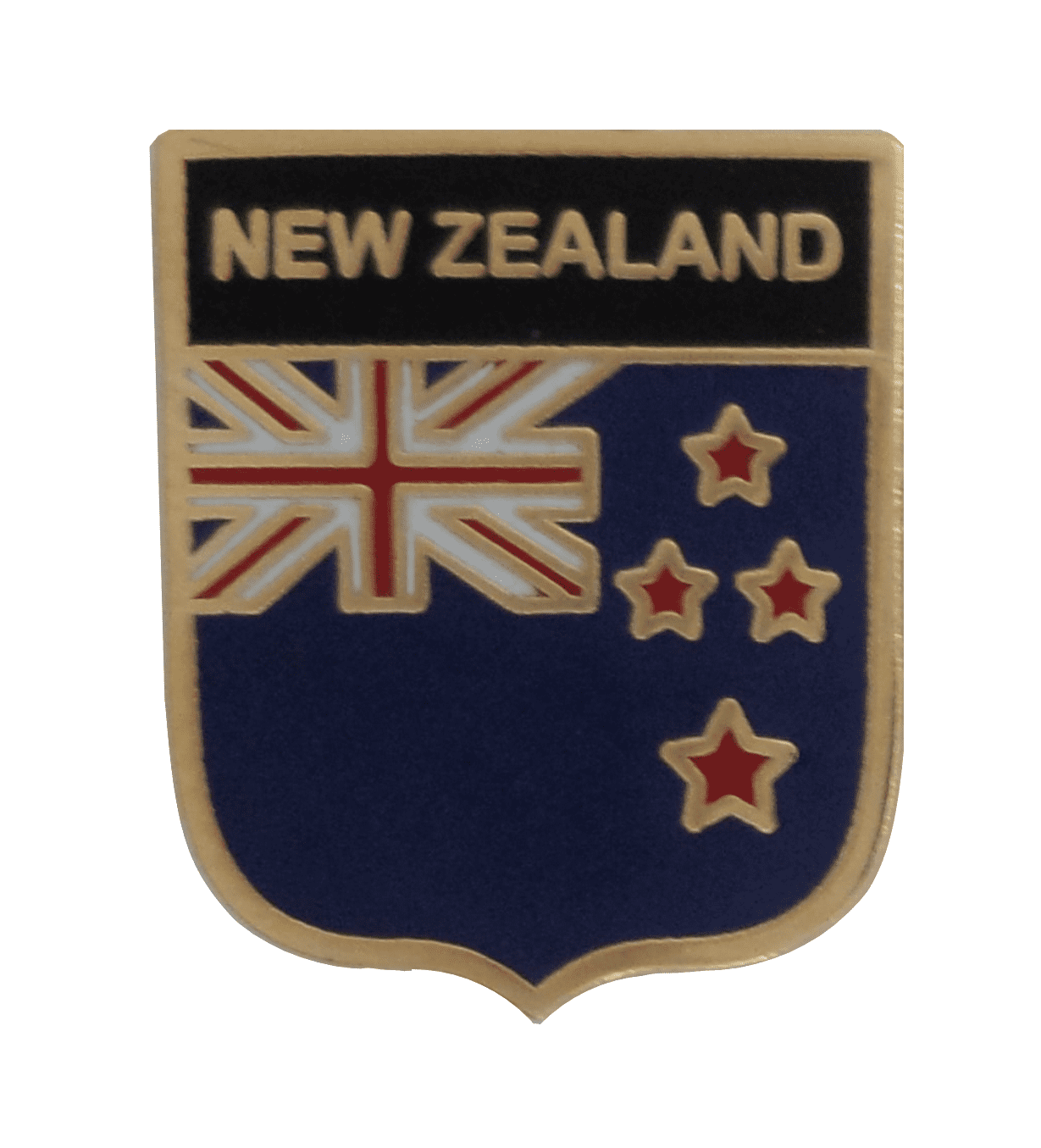 New Zealand Flag Shield Pin Badge