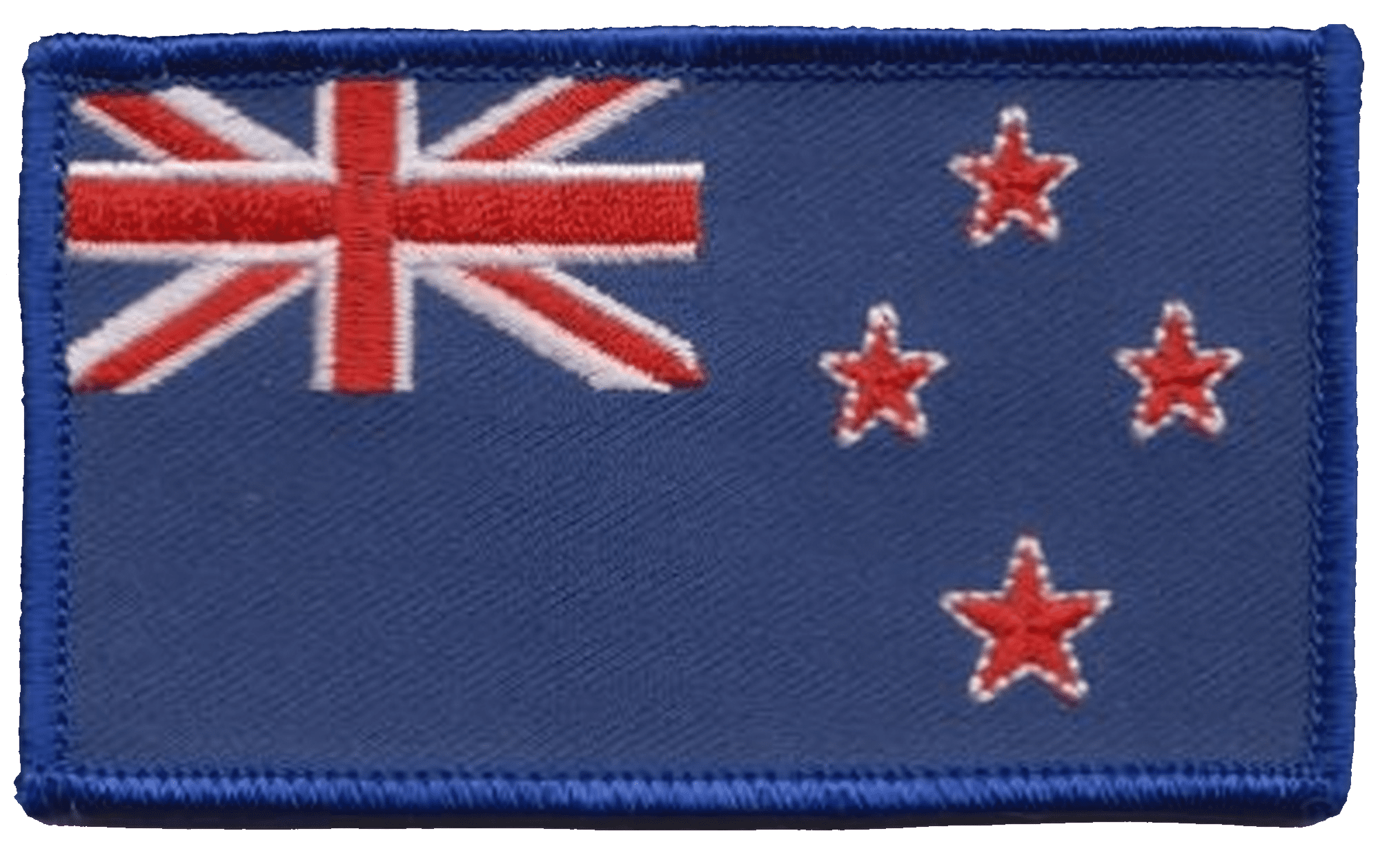 New Zealand Rectangular Embroidered Patch a220