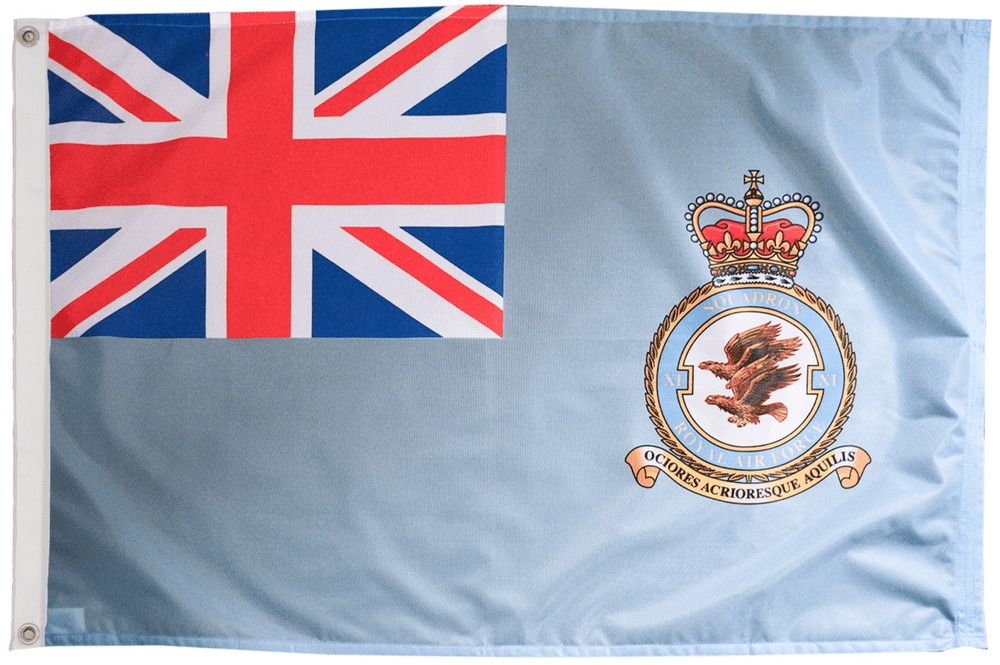 No 11 Squadron Royal Air Force RAF Ensign Flag with Eyelets