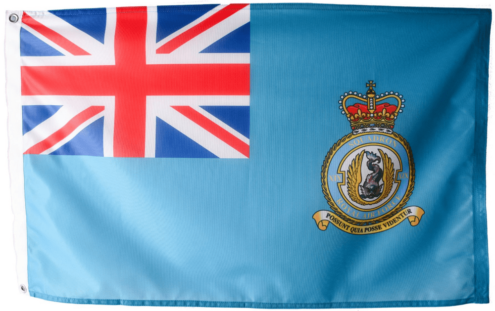 No 19 Squadron Royal Air Force RAF Ensign Flag with Eyelets