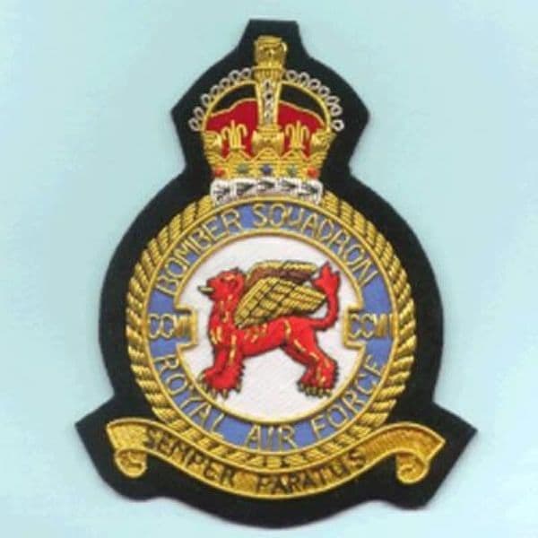 No 207 Squadron Royal Air Force RAF GOLD WIRED Blazer Embroidered Badge