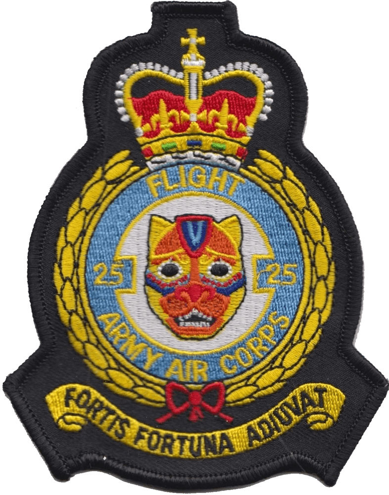 No 25 Flight British Army Air Corps AAC Crest MOD Embroidered Patch