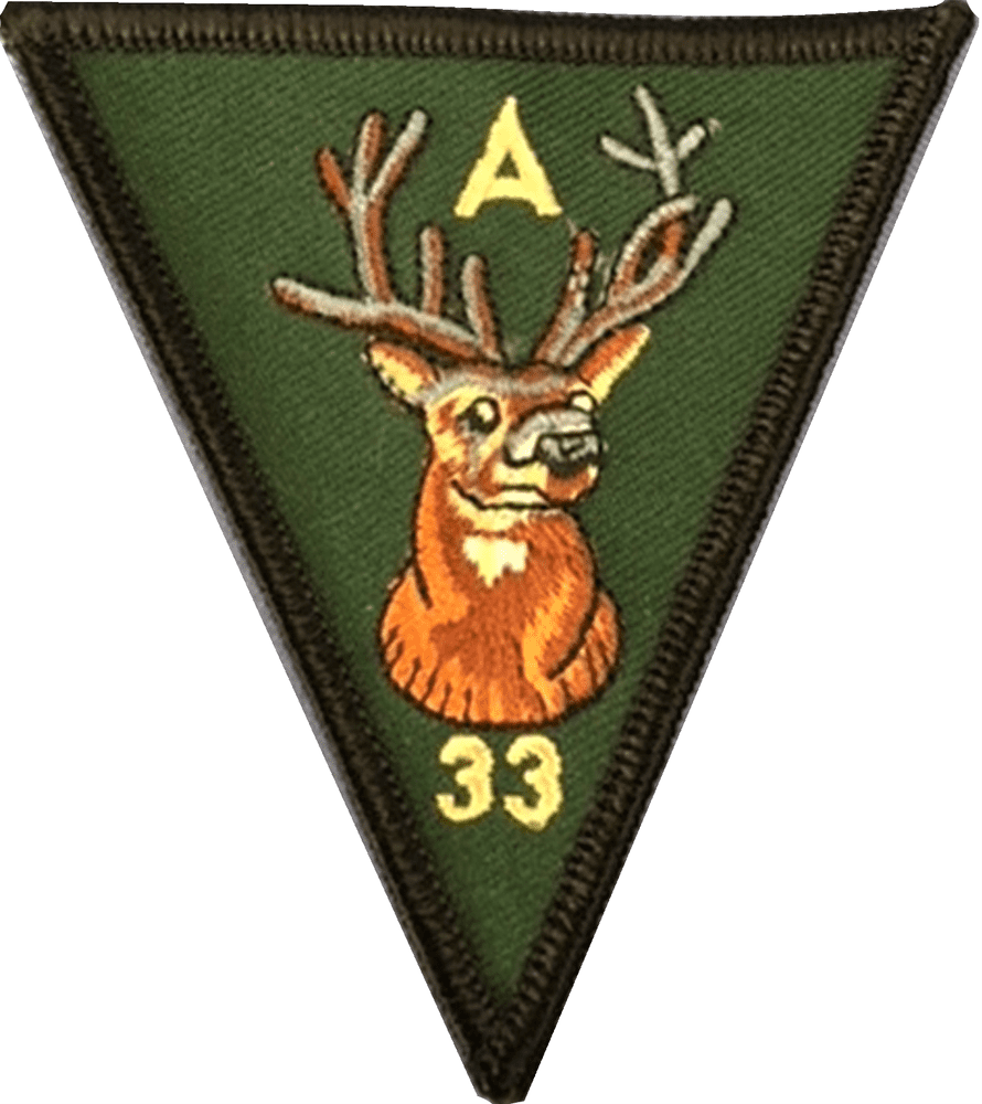 No 33 Squadron Flight A Royal Air Force RAF Triangle Embroidered Patch