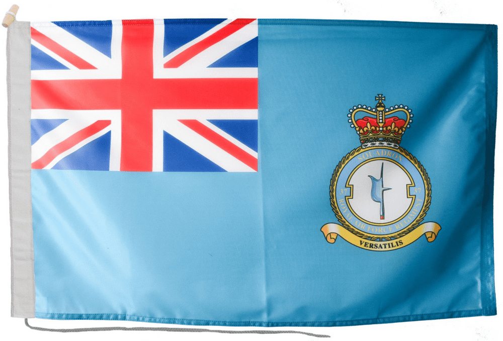 No 37 Squadron Regiment Royal Air Force RAF Ensign Flag with Rope & Toggle
