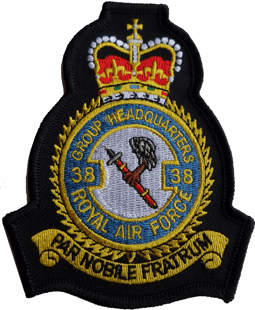 No 38 Group HQ Royal Air Force RAF MOD Crest Embroidered Patch