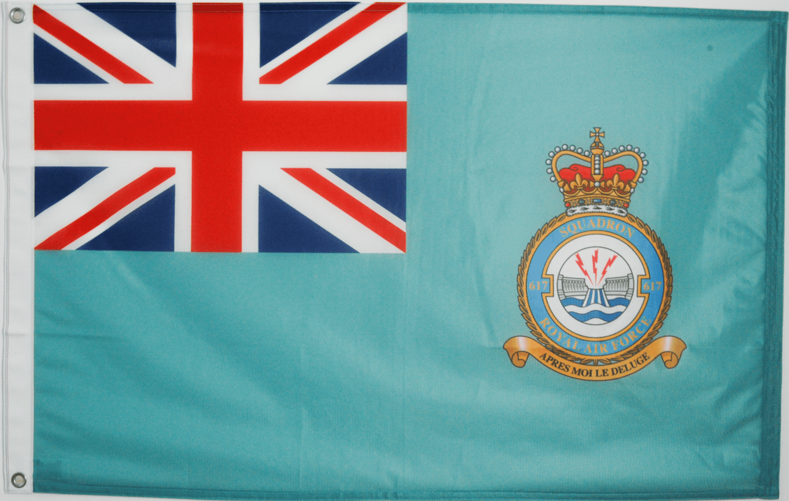 No 617 Squadron Royal Air Force RAF Ensign Flag with Eyelets