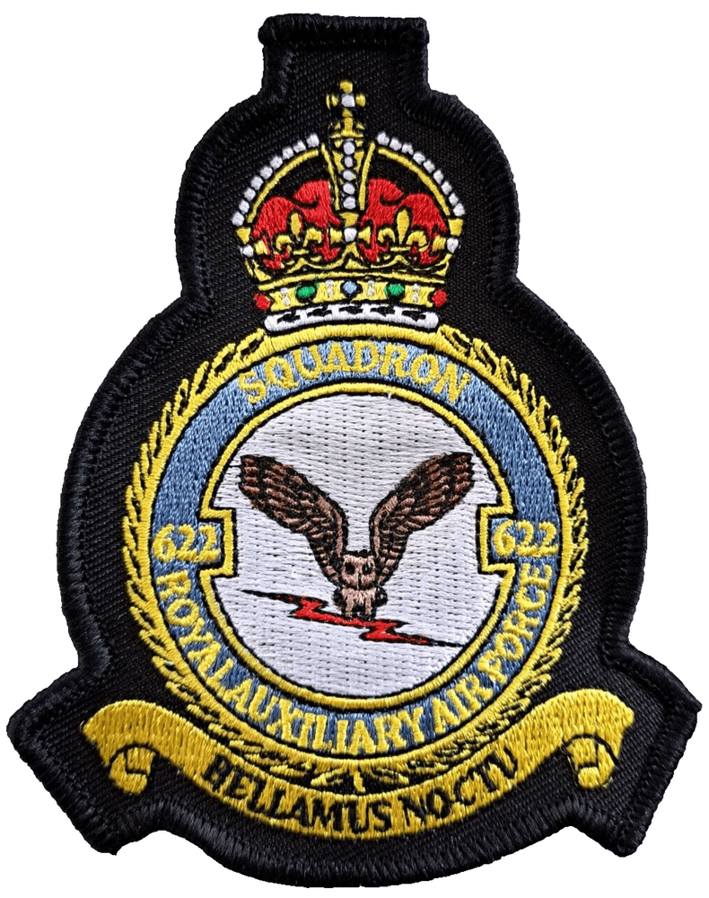 No 622 Squadron RAuxAF Royal Air Force Crest MOD Embroidered Patch ...