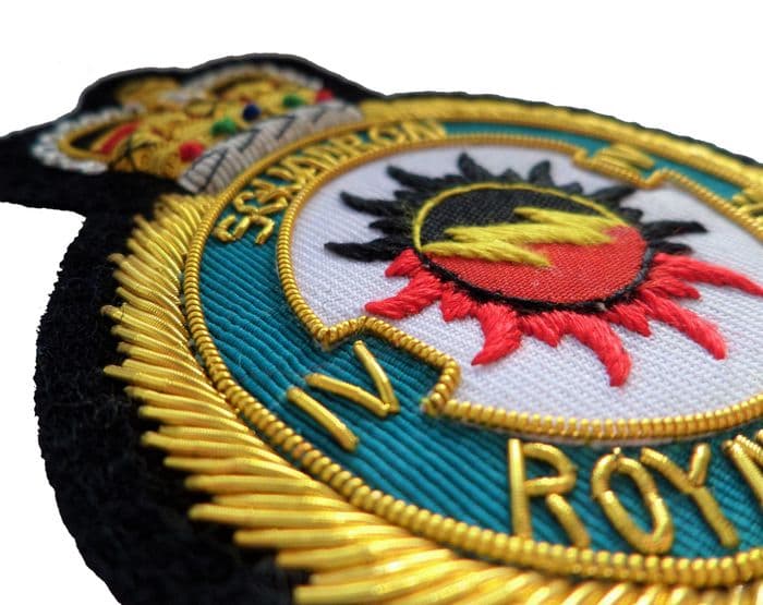 No IV 4 R Squadron Royal Air Force RAF GOLD WIRED Blazer Embroidered Badge