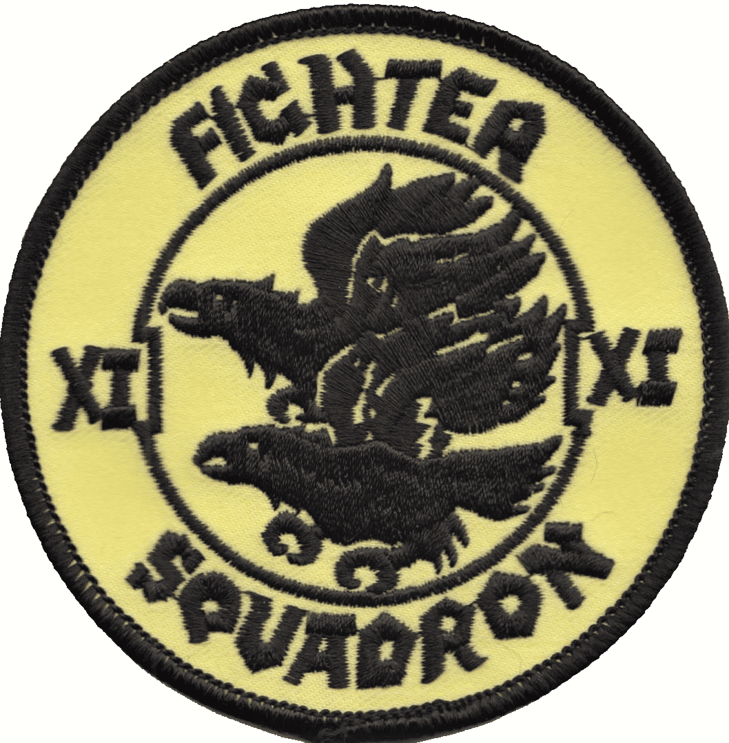 No XI 11 Squadron RAF Fighter Squadron Eagles Round Embroidered Patch