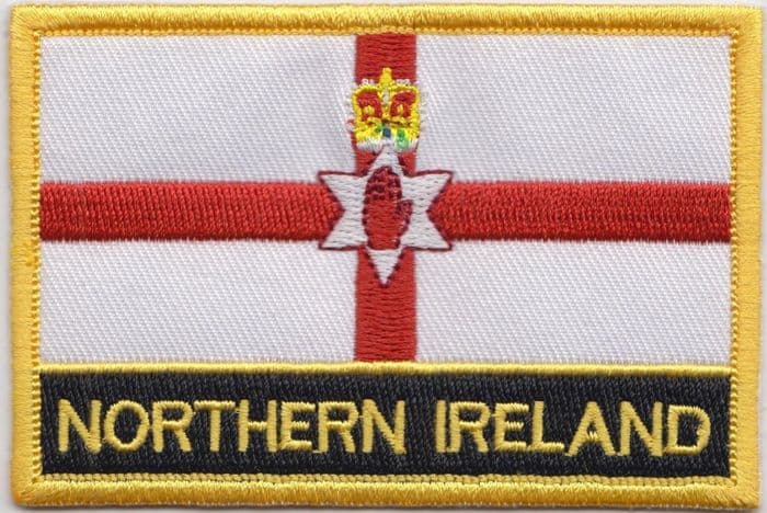 Northern Ireland Embroidered Rectangular Patch