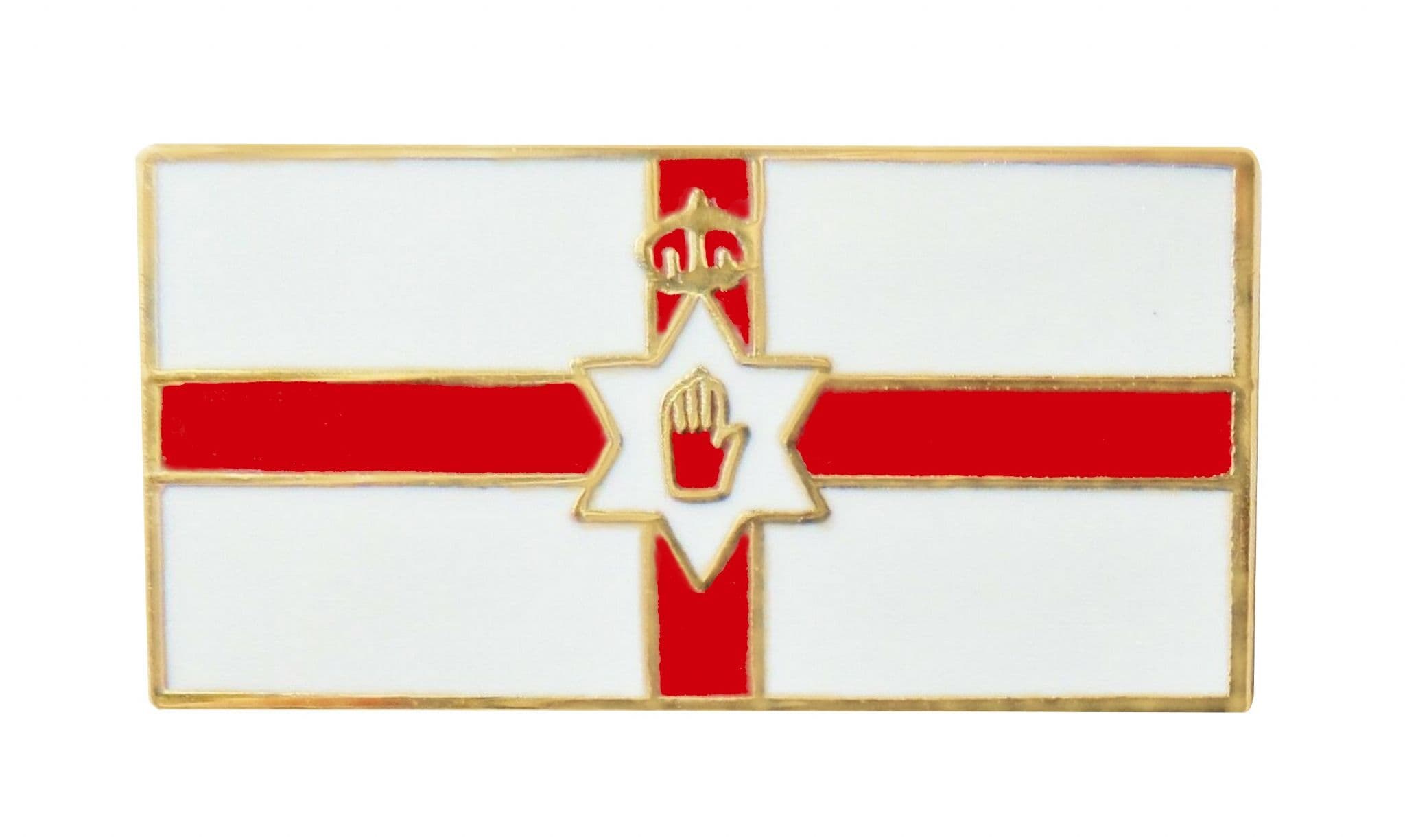 Northern Ireland Red Hand Ulster Banner Flag Pin Badge