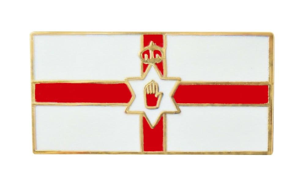 Northern Ireland Red Hand Ulster Banner Flag Pin Badge