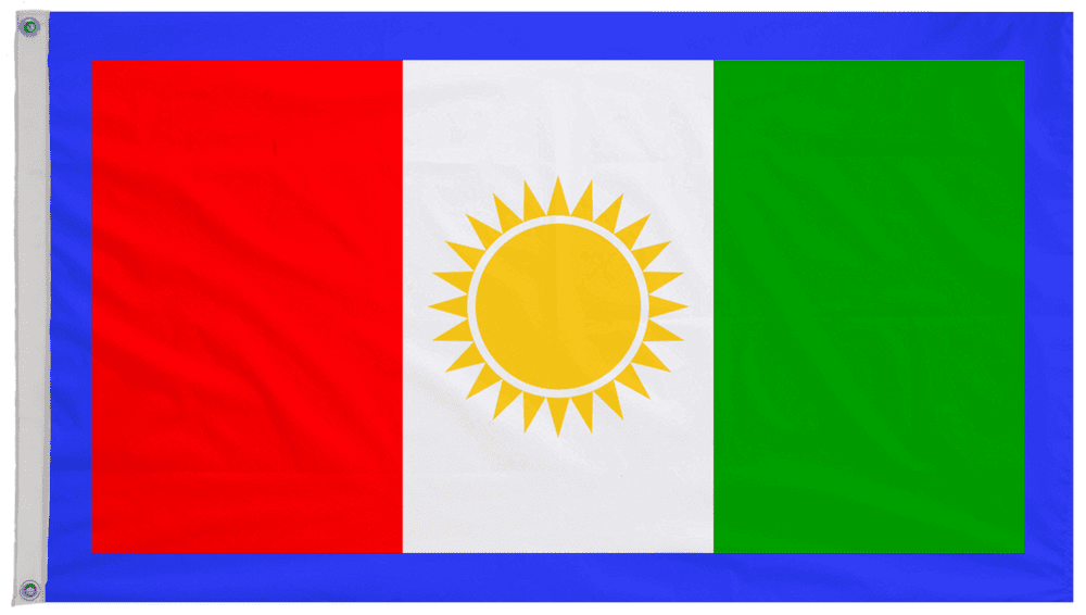 Northern Province Sri Lanka Flag with Eyelets