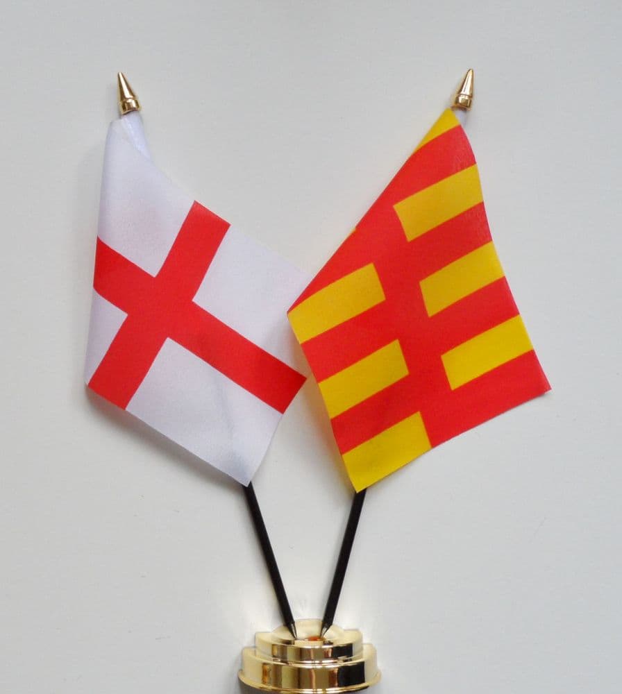 Northumberland County and England Friendship Table Flag