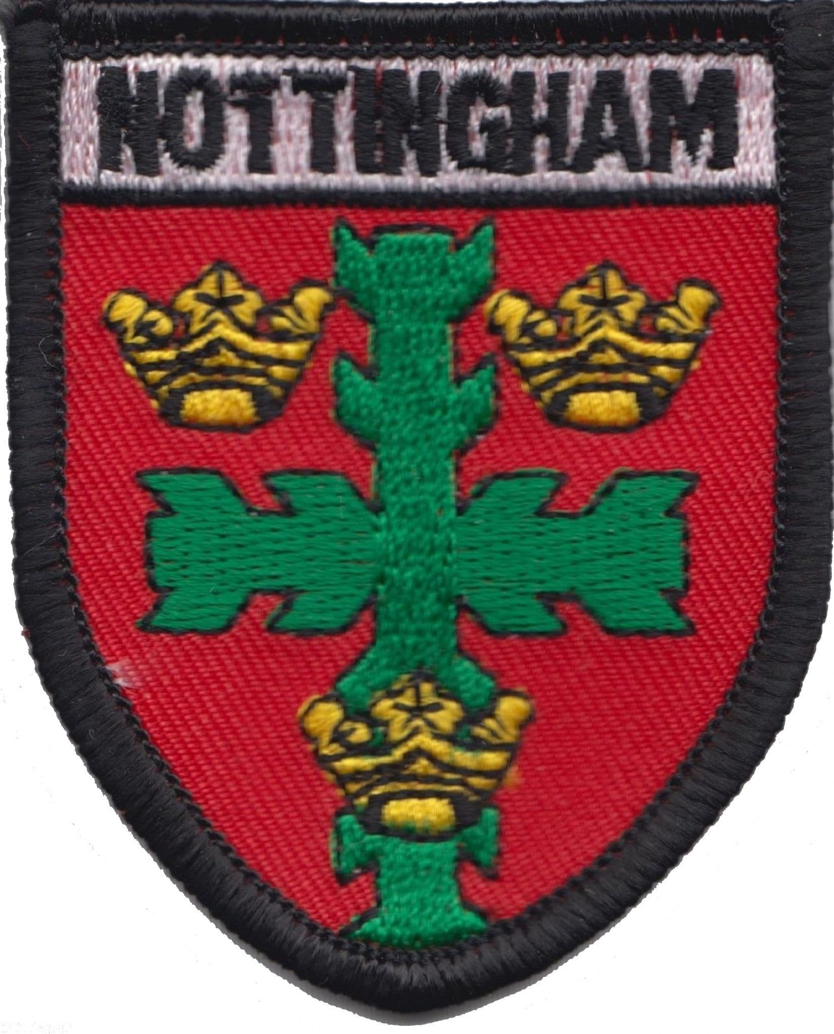 Nottingham Shield Embroidered Badge a063Q