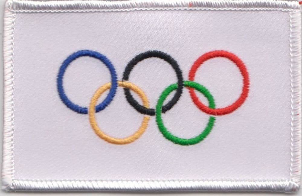 Olympic Games IOC Flag Embroidered Badge