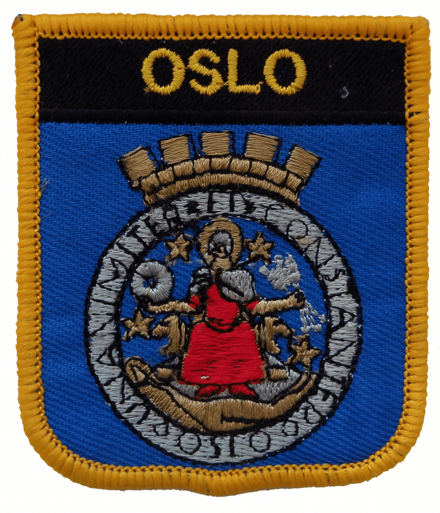 Oslo Norway Shield Embroidered Patch