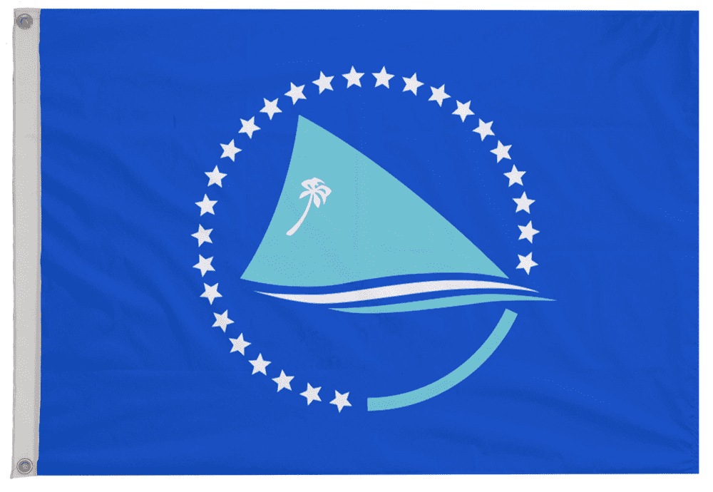 Pacific Community PC Flag with Eyelets