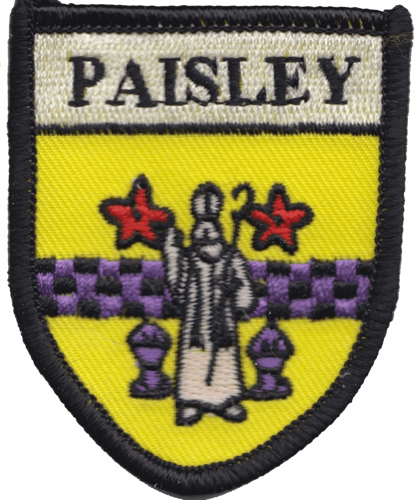 Paisley Embroidered Badge a293