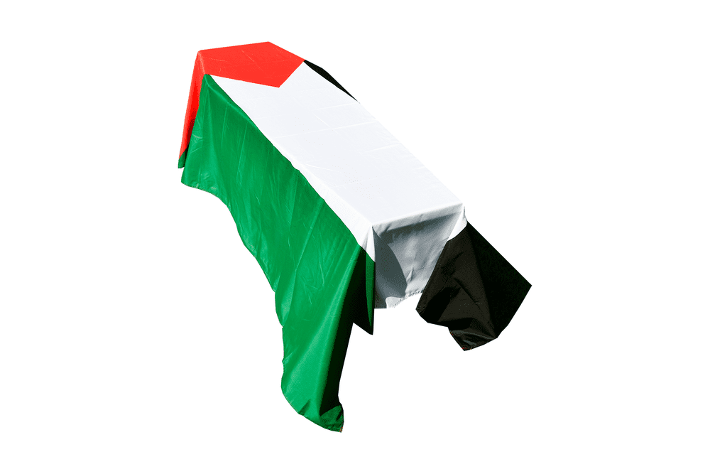 PALESTINE FLAG COFFIN DRAPE