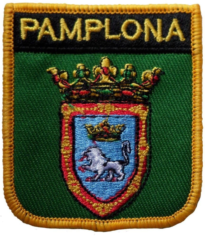 Pamplona Spain Shield Embroidered Patch