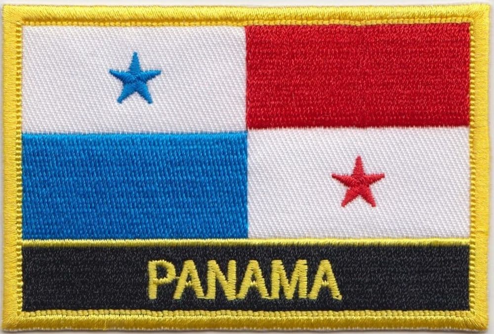 Panama Embroidered Rectangular Patch