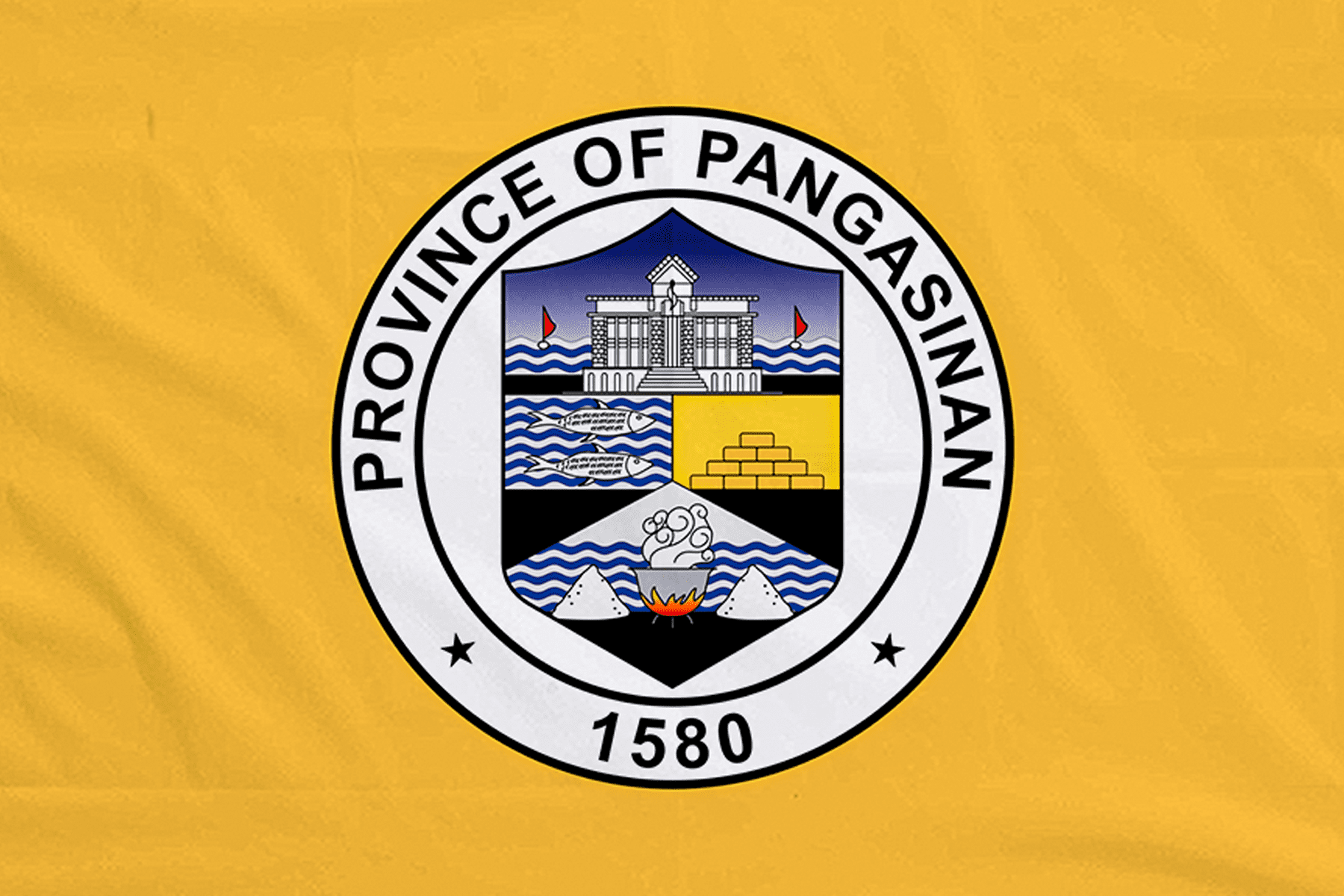 Pangasinan Province Philippines Flag with Eyelets