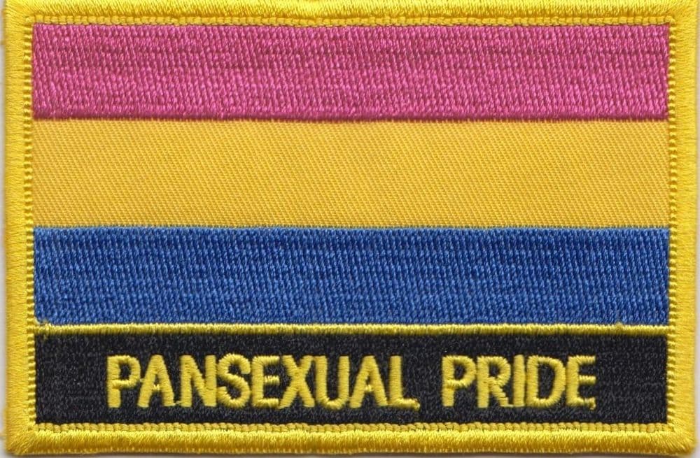 Pansexual Pride LGBTQ Embroidered Rectangular Patch