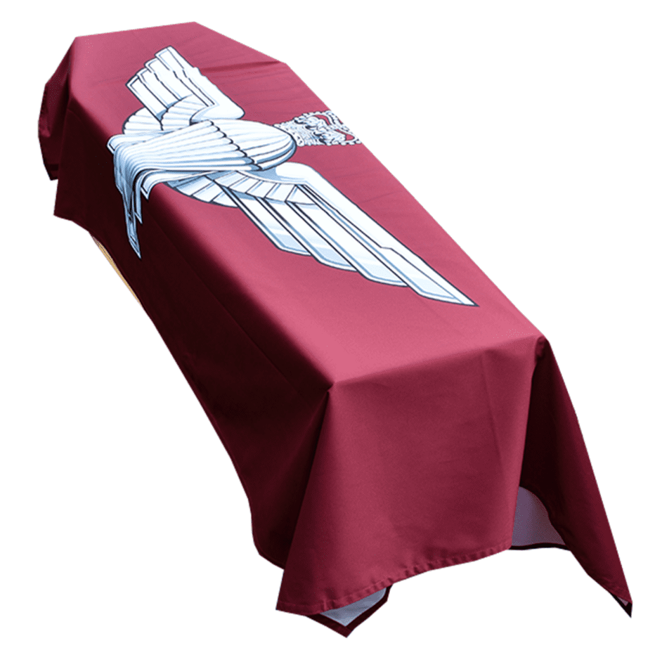 PARACHUTE REGIMENT BRITISH ARMY FLAG PREMIUM COFFIN DRAPE LARGE CREST
