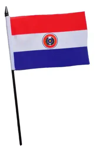Paraguay Small Hand Waving Flag