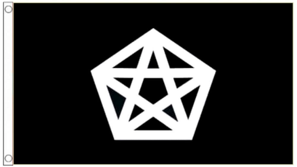 Pentacle Pentagram Polyester 5 x3 Flag