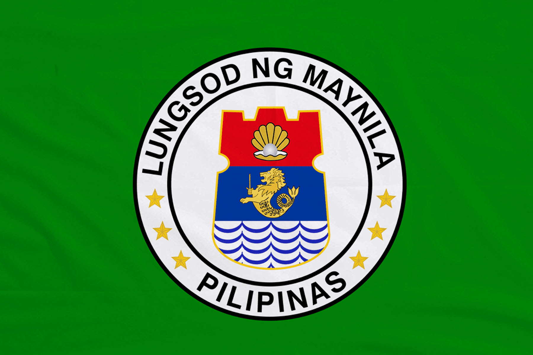 Philippines Capital City Manila Flag with Eyelets