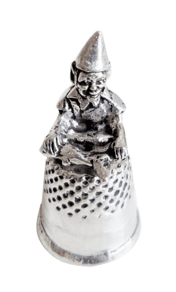 Piskey Pixie Pewter Sewing Thimble - Hand Made in Cornwall