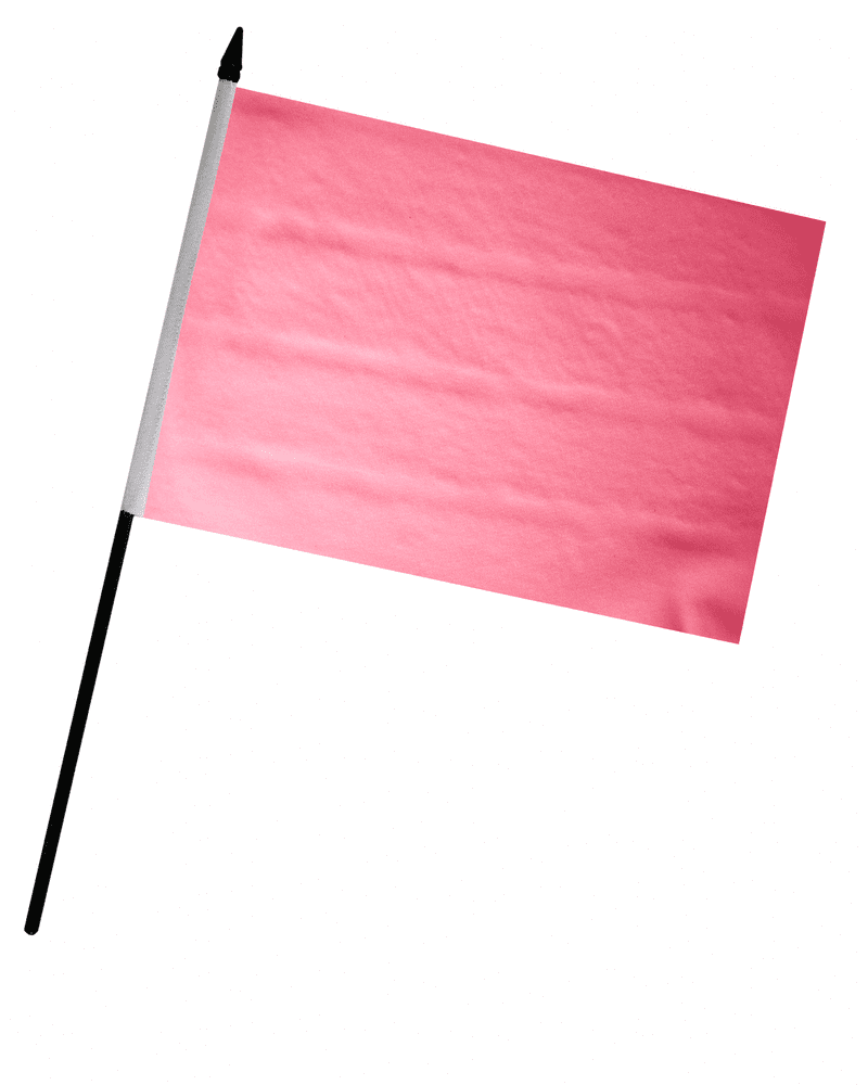 Plain Pink Medium Hand Flag
