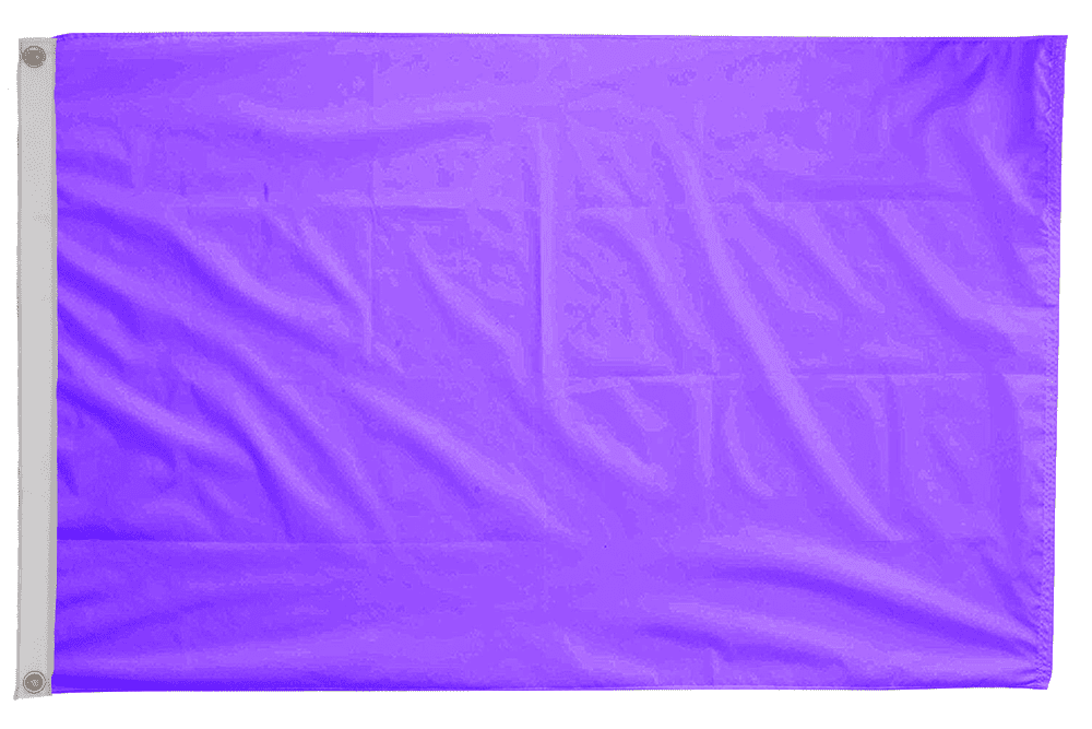 Plain Purple Flag with Eyelets