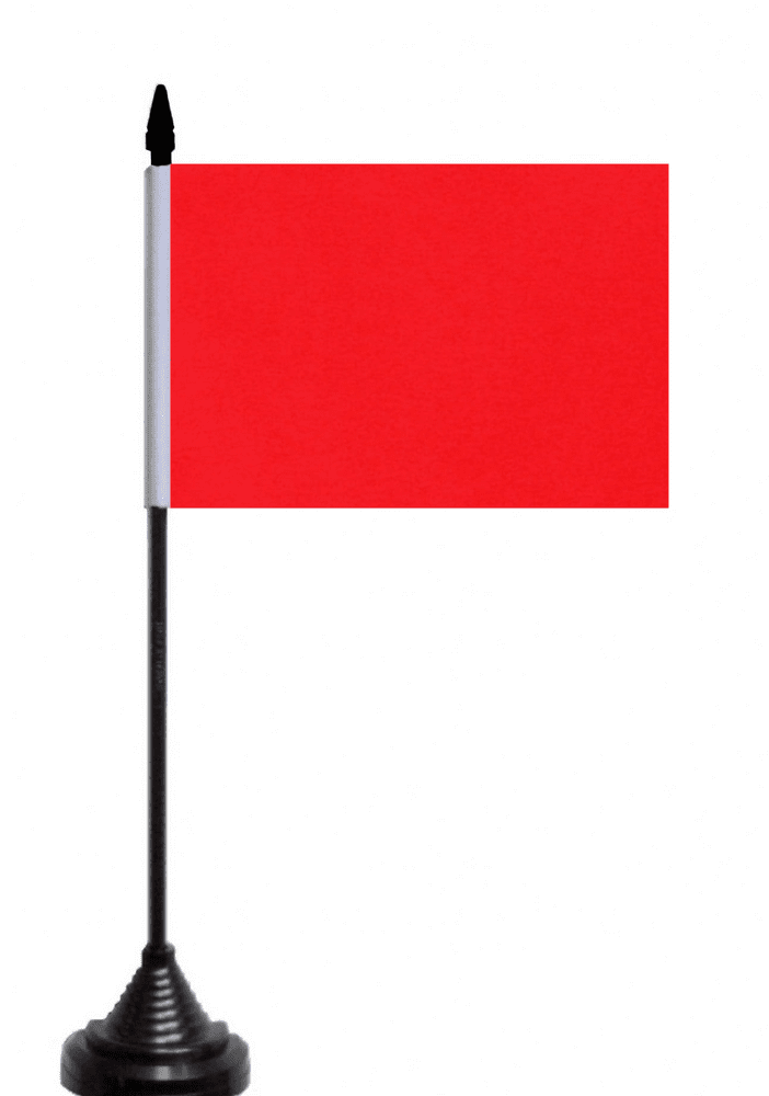 Plain Red Table Flag