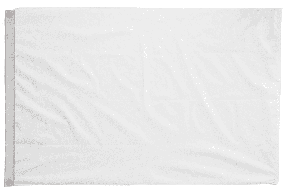 Plain White Flag with Eyelets