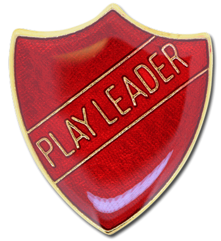 Play Leader Red Pin Badge