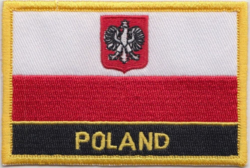 Poland State Embroidered Rectangular Patch
