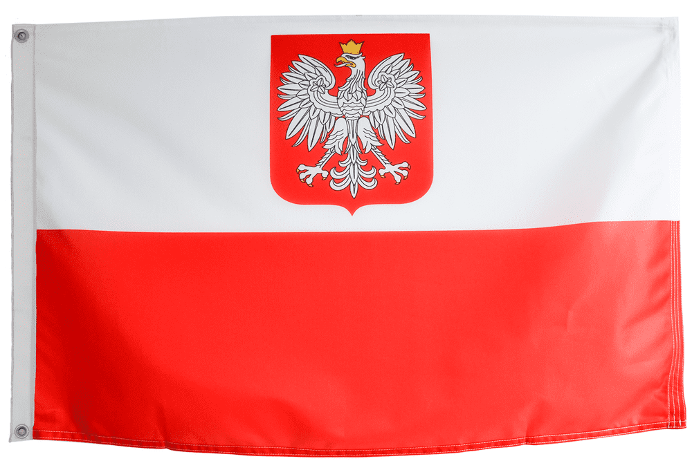 Poland State Flag with Eyelets
