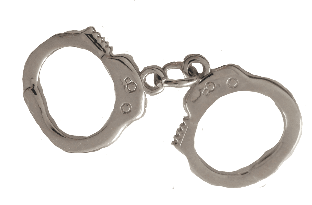 Police Handcuffs Restraints Articulated Pin Badge