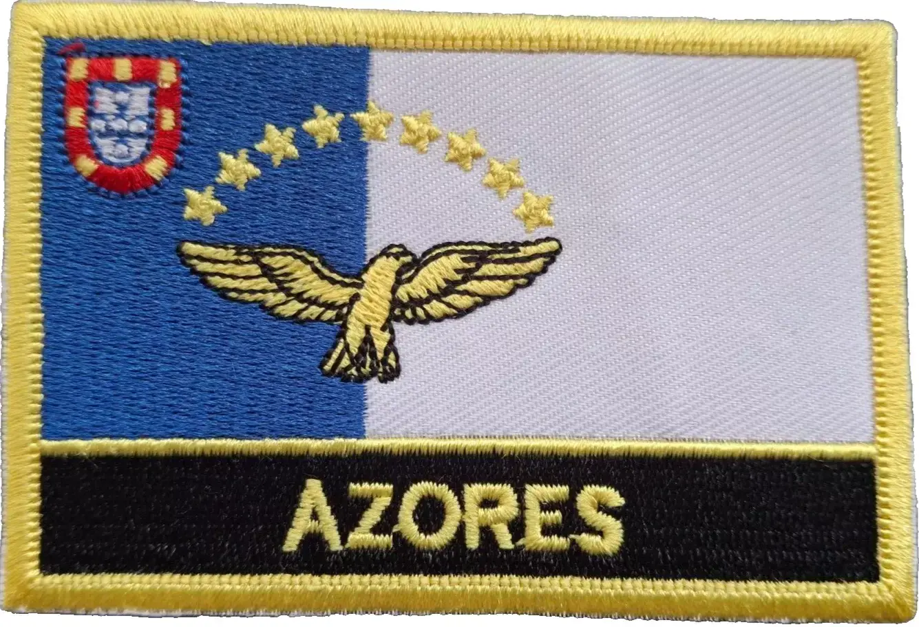 Azores Flag AZORES FLAG EMBROIDERED PATCH IRON ON NEW 2.5 X 3.5