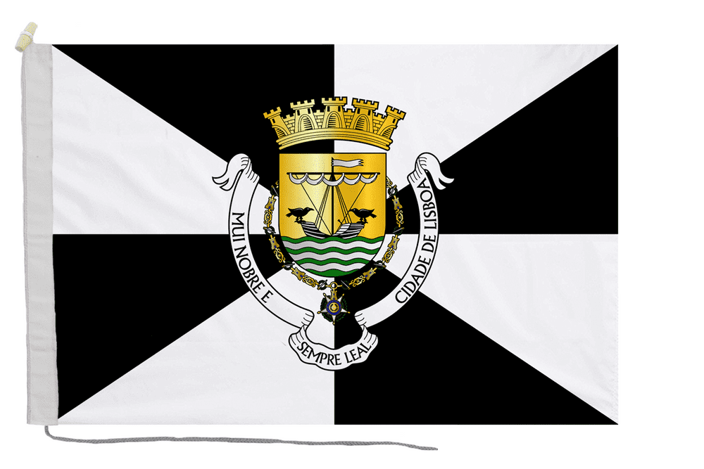 Portugal Capital City Lisbon Flag with Rope & Toggle