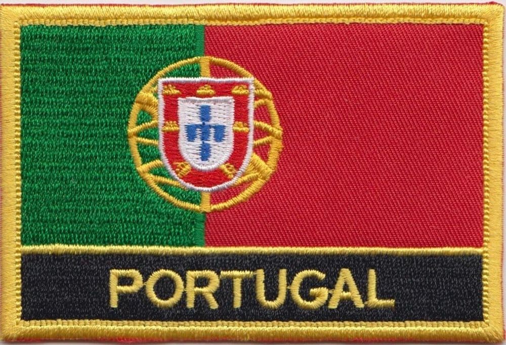 Portugal Embroidered Rectangular Patch